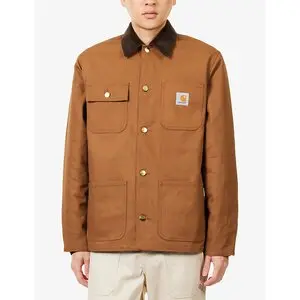 Carhartt Work In Progress Michigan Patch-pocket Cotton-canvas Jacket - Hamilton Brown / Tobacco