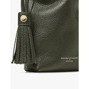 ASPINAL OF LONDON Soho Leather Pouch Crossbody Bag - Green