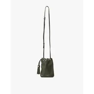 ASPINAL OF LONDON Soho Leather Pouch Crossbody Bag - Green