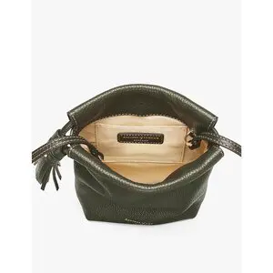 ASPINAL OF LONDON Soho Leather Pouch Crossbody Bag - Green