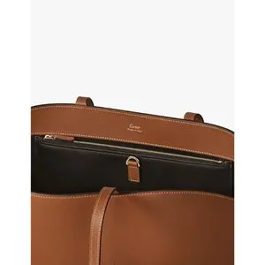 Cartier C De Leather Tote Bag