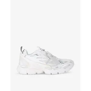 Off-White Be Right Back Mesh And Faux-leather Low-top Trainers - White