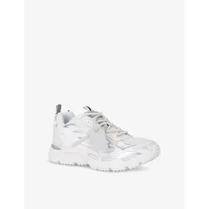 Off-White Be Right Back Mesh And Faux-leather Low-top Trainers - White