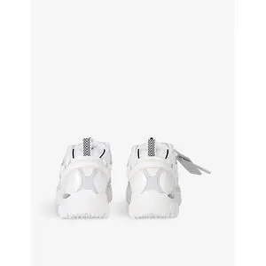 Off-White Be Right Back Mesh And Faux-leather Low-top Trainers - White