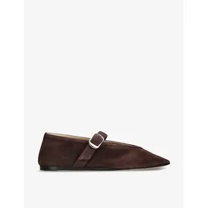 Le Monde Beryl Stella Pointed-vamp Suede Flats - Dark Brown