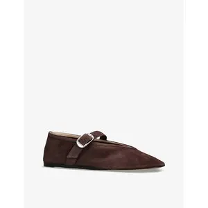 Le Monde Beryl Stella Pointed-vamp Suede Flats - Dark Brown