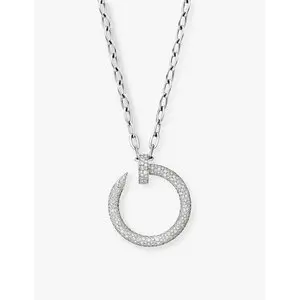Cartier Juste Un Clou Diamond Pendant Necklace - White Gold