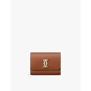 Cartier C De Mini Leather Wallet - Caramel