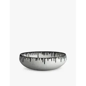 L'Objet Tokasu Large Porcelain Bowl 38cm - White + Black
