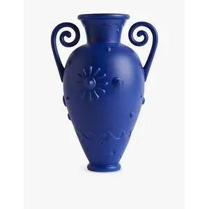 L'Objet Pantheon Orpheus Amphora Porcelain Vase 29cm - Blue