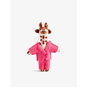 SELFRIDGES EDIT Gregory Giraffe Wool Christmas Decoration - One-color