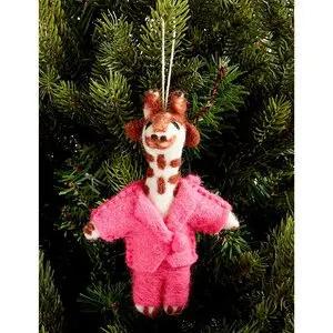 SELFRIDGES EDIT Gregory Giraffe Wool Christmas Decoration