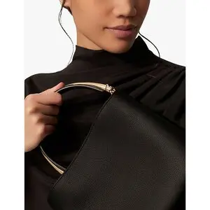 Cartier Panthère De Leather Top-handle Bag - Black