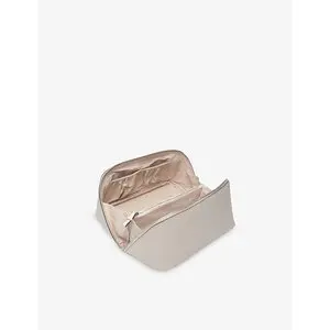 THE WHITE COMPANY Saffiano Fold Out Leather Make-up Case
