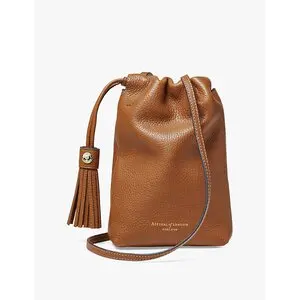 ASPINAL OF LONDON Soho Leather Pouch Cross Body Bag - Tan