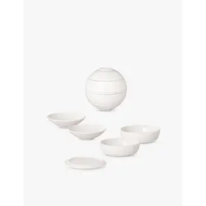 VILLEROY & BOCH Iconic La Petite Boule Stackable Five-piece Porcelain Set