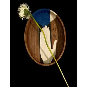 L'Objet Edgar Decorative Wooden Tray 32cm