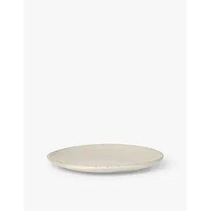 FERM LIVING Flow Small Porcelain Plate 15cm - Off-white Speckle