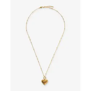 MISSOMA Ridge Heart Yellow -plated Pendant Necklace - Gold