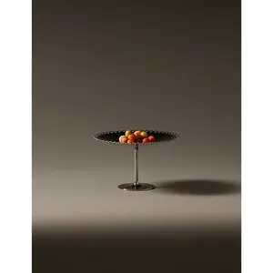 ALESSI Edges Perforated Stainless-steel Cake Stand 14.4cm - Silver