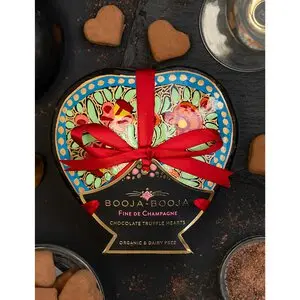 BOOJA BOOJA Fine De Champagne Box Of Chocolates Truffle Hearts 115g