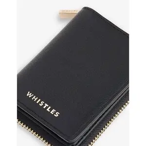 Whistles Koa Branded Leather Purse - Black