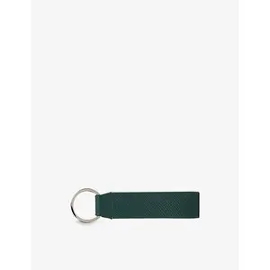 Smythson Foiled-logo Leather Keyring