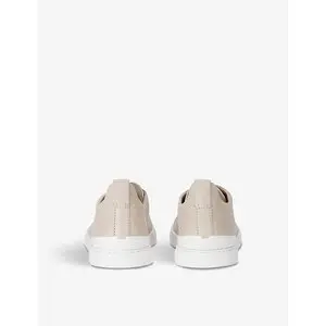 Zegna X3 Stitch Secondskin Cashmere Leather Low-top Trainers - Bone