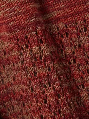 Escvdo Murga Open-back Pointelle And Ribbed-knit Alpaca Maxi Dress