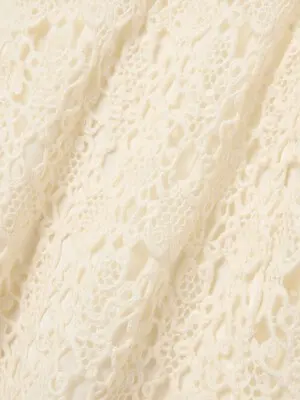 Gabriela Hearst Lana Cashmere Lace Maxi Dress