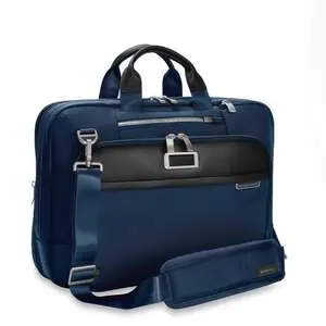 Briggs & Riley Medium Expandable Briefcase - Navy