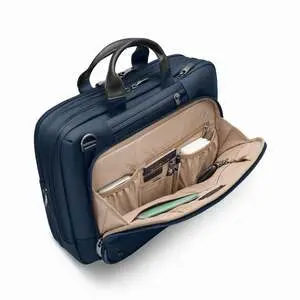 Briggs & Riley Medium Expandable Briefcase - Navy