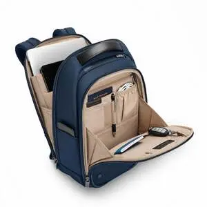 Briggs & Riley Slim Backpack - Navy