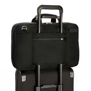 Briggs & Riley Large Expandable Briefcase - Black