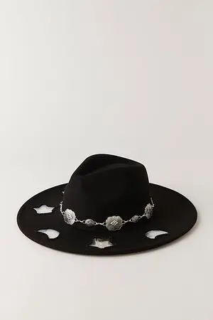 Free People Forever Western Wool Wide Brim Hat