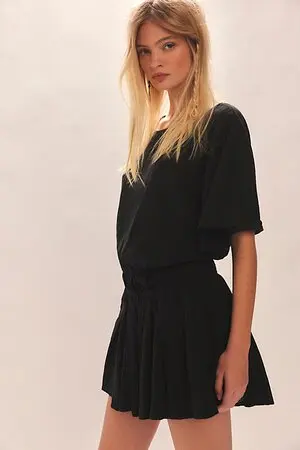 Free People Sutton Mini Dress - Black
