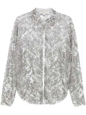 Remain Birger Christensen Open-front Embellished Shirt