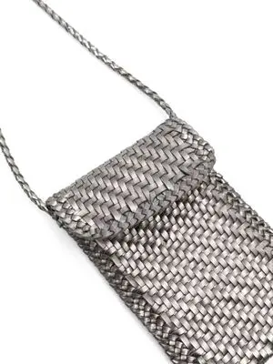 Dragon Diffusion Woven Leather Phone Bag