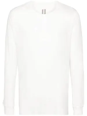 Rick Owens Sheer Cotton Long-sleeved T-shirt