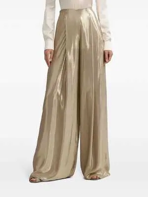 Ralph Lauren Franncis Metallic Wide Leg Trousers