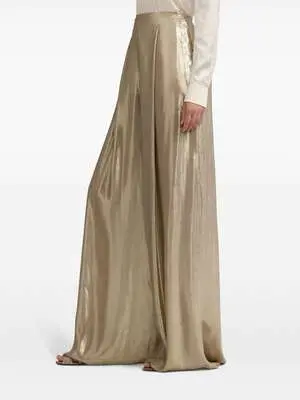 Ralph Lauren Franncis Metallic Wide Leg Trousers