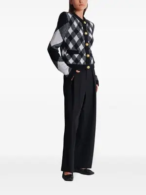 Balmain Gingham Cardigan