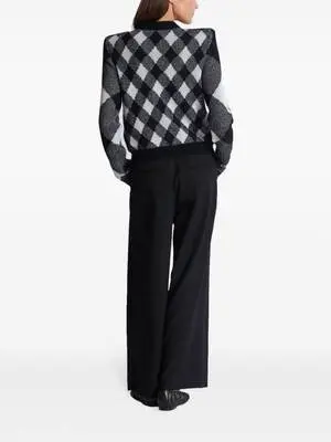 Balmain Gingham Cardigan
