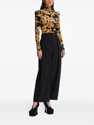 Balmain Pleated Grain De Poudre Trousers