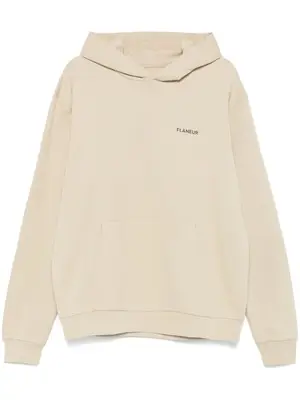 FLANEUR Rubberised-logo Hoodie