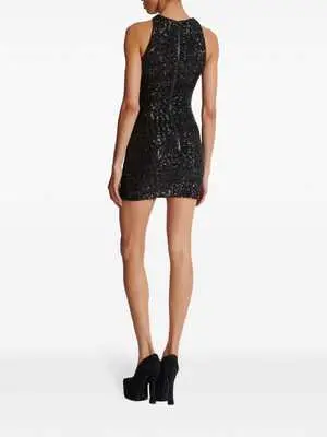 Balmain Grape-embellished Sequin Mini Dress