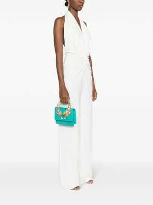 Roberto Cavalli Roar Leather Tote - Blue