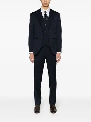 LUIGI BIANCHI MANTOVA Single-breasted Virgin Wool Suit