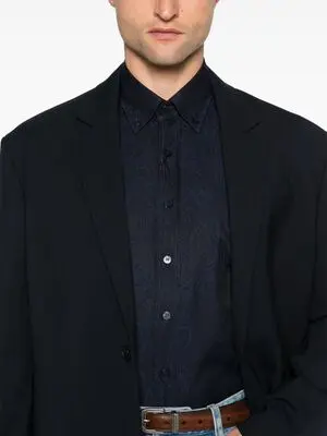 Etro Paisley-jacquard Shirt - Blue