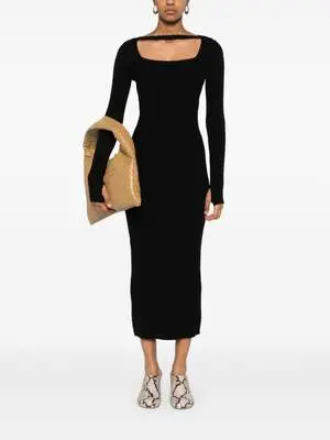 Patou Corset Ribbed Maxi Dress